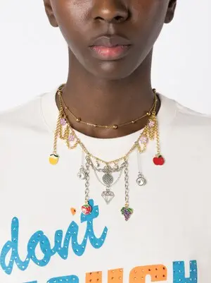 AMIR SLAMA Charm-detail Multi-chain Necklace