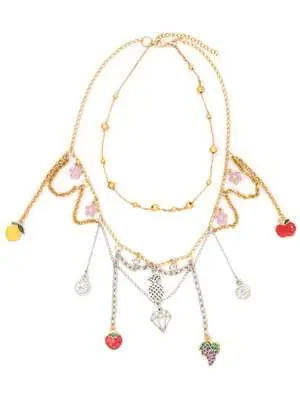 AMIR SLAMA Charm-detail Multi-chain Necklace