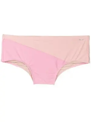 AMIR SLAMA Panelled Swim Trunks - Pink