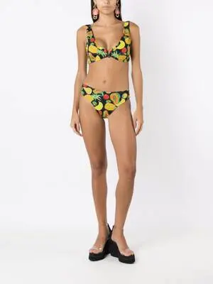 AMIR SLAMA All-over Fruit-print Bikini Set