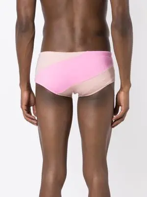 AMIR SLAMA Panelled Swim Trunks