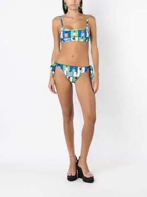 AMIR SLAMA Graphic-print Bikini Set