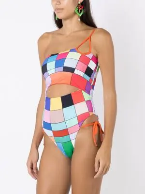 AMIR SLAMA Graphic-print One-piece Swimsuit
