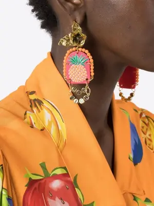 AMIR SLAMA Pineapple-motif Drop Earrings