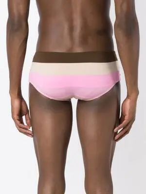 AMIR SLAMA Panelled Swim Trunks - Pink