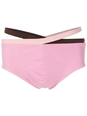 AMIR SLAMA Cut-out Swim Trunks - Pink