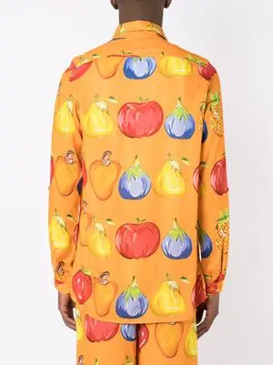 AMIR SLAMA Fruit-print Shirt