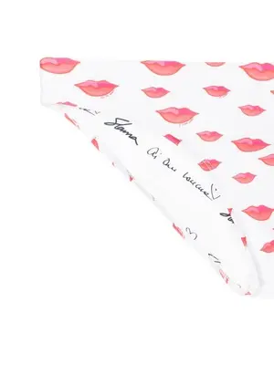 AMIR SLAMA Lip-print Swim Trunk