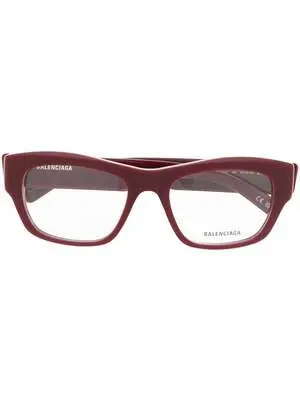 Balenciaga Rectangle-frame Glasses - Red