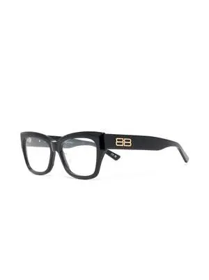 Balenciaga Logo Plaque Cat-eye Glasses
