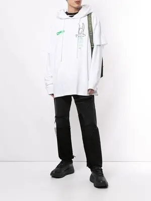 Off-White Ripped Arrows-logo Jeans