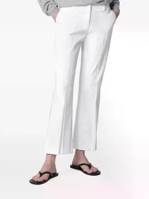 PT TORINO Mid-rise Flared Trousers - White