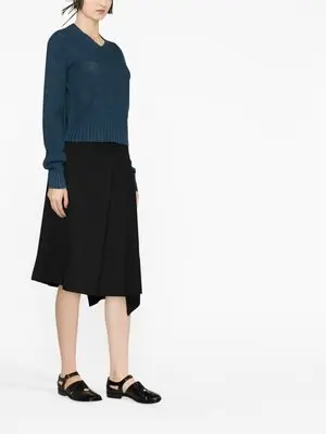 MAISON MARGIELA V-neck Basket-weave Jumper