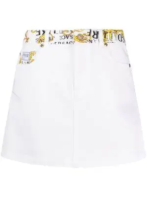 Versace Logo Couture Mini Skirt