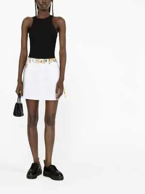 Versace Logo Couture Mini Skirt