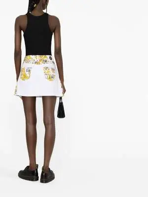 Versace Logo Couture Mini Skirt