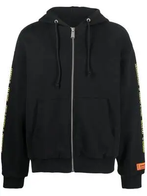 Heron Preston Zip-up Logo-print Hoodie