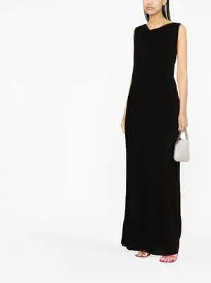 Alberta Ferretti Cut-out Maxi Dress - Black