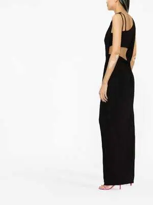 Alberta Ferretti Cut-out Maxi Dress - Black