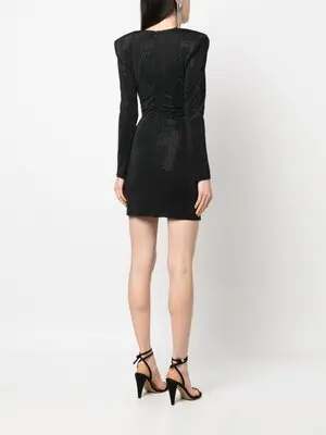 NISSA Crystal-embellished Mini Dress