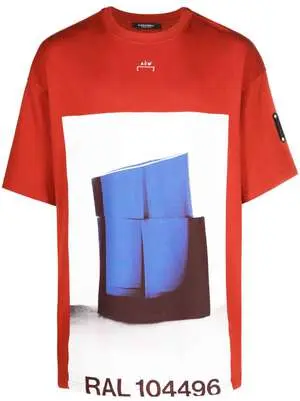 A-COLD-WALL* Graphic-print Short-sleeve T-shirt - Red