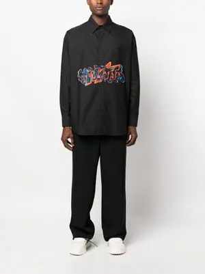 Off-White Graf Coupe' Long-sleeved Shirt - Black