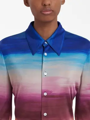 Marni Gradient Effect Long Sleeve Shirt