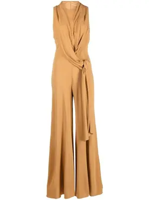 Alberta Ferretti Cut-out Draped Jumpsuit