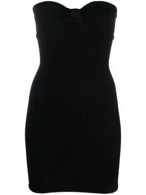 REINA OLGA Master Tigress Strapless Mini Dress