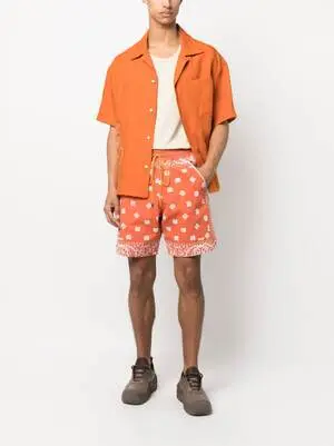 Rhude Graphic Print Track Shorts