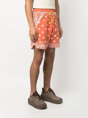Rhude Graphic Print Track Shorts