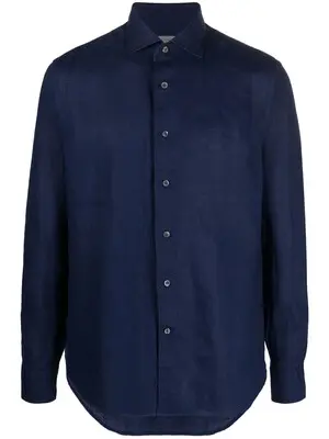 Corneliani Long Sleeve Linen Shirt