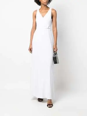 Ralph Lauren Sleeveless Wrap-detail Long Dress