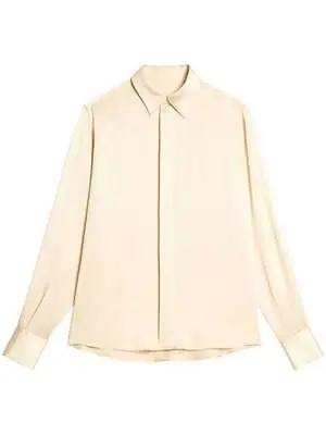 Ami Silk Finish Long-sleeve Shirt