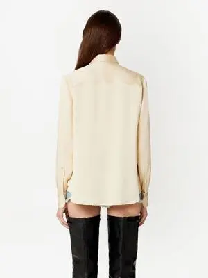 Ami Silk Finish Long-sleeve Shirt
