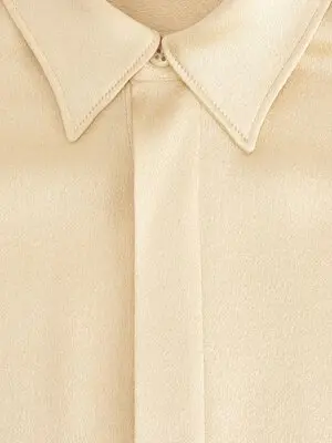 Ami Silk Finish Long-sleeve Shirt