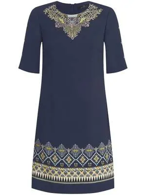 Etro Embroidered-design Short-sleeve Dress