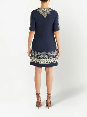 Etro Embroidered-design Short-sleeve Dress