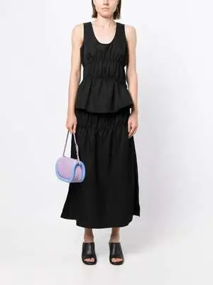 Goen.j Midi Straight Skirt - Black
