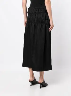 Goen.j Midi Straight Skirt - Black