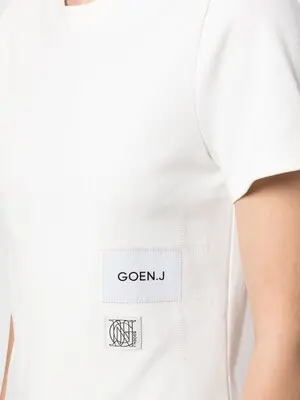 Goen.j Logo-print T-shirt - White