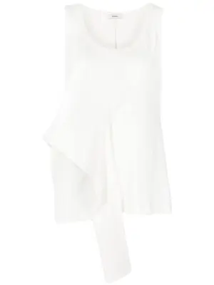 Goen.j Knot-detail Tank Top - White