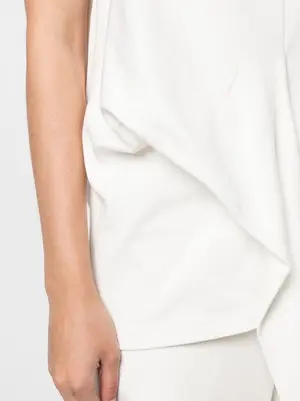 Goen.j Knot-detail Tank Top - White