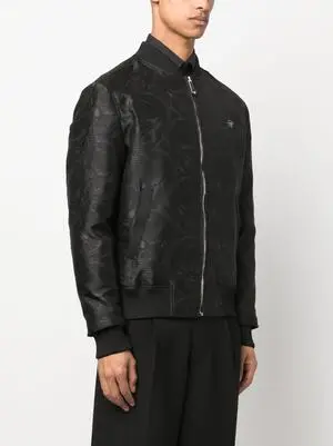 Philipp Plein Graphic-print Acetate Bomber Jacket