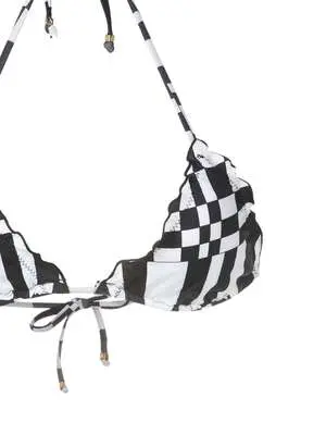 AMIR SLAMA Geometric-print Bikini