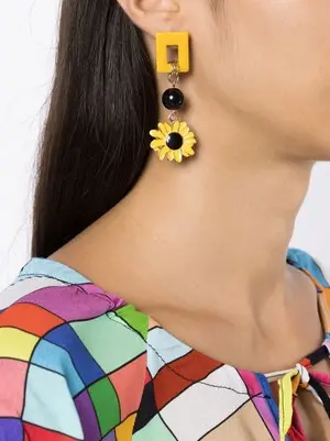 AMIR SLAMA Asymmetric Drop Earrings