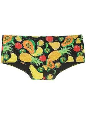 AMIR SLAMA Fruit-print Swim Trunks