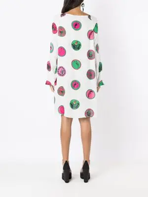 AMIR SLAMA Graphic-print Shift Mini Dress