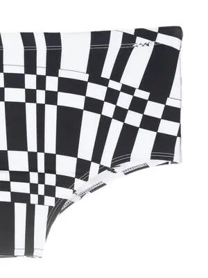AMIR SLAMA Geometric-print Swim Trunks