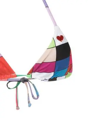 AMIR SLAMA Graphic-print Bikini Set - Multicolour
